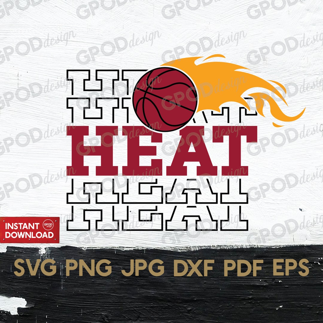 Heat Basketball SVG, Heat Svg, Clipart for Cricut, Basketball Mom Svg ...