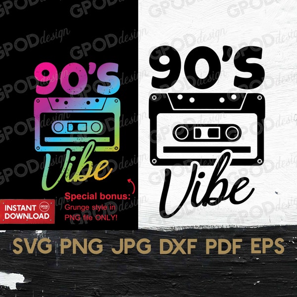 90s Vibe Svg - Etsy