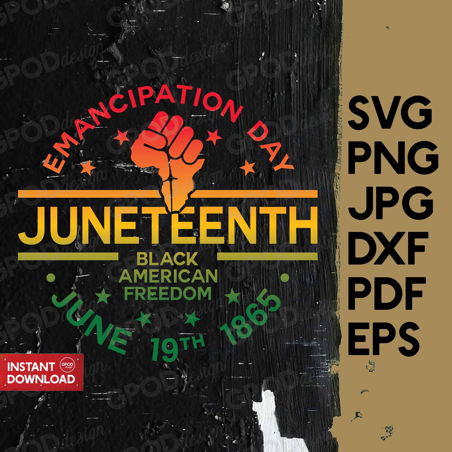Juneteenth 1865 SVG Emancipation Day Svg Clipart for Cricut - Etsy