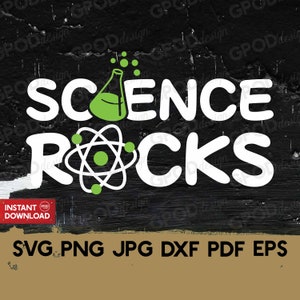 Science Rocks SVG Funny Science Quotes Svg Clipart for - Etsy