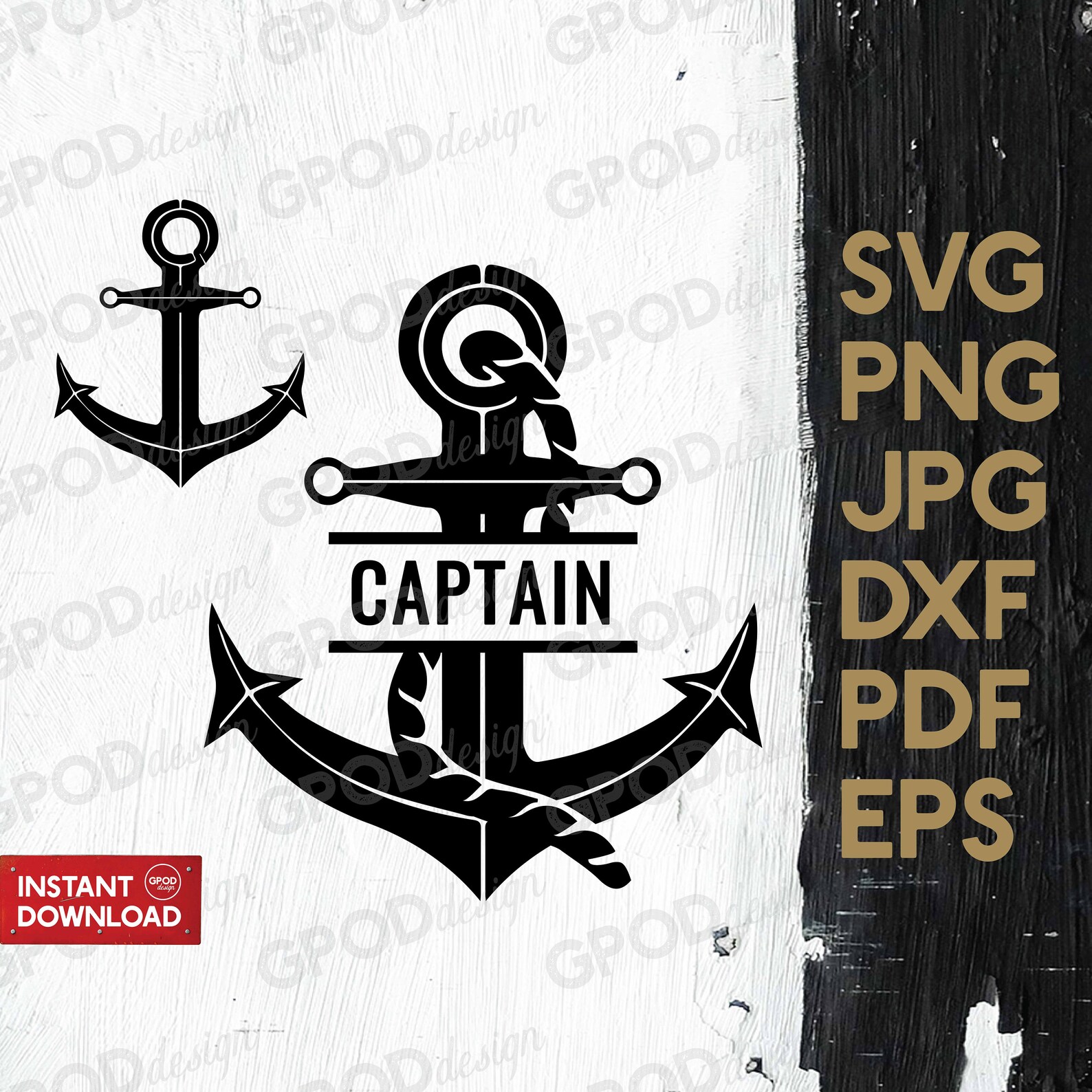 Anchor SVG Captain Boat Anchor Svg Clipart for Cricut - Etsy