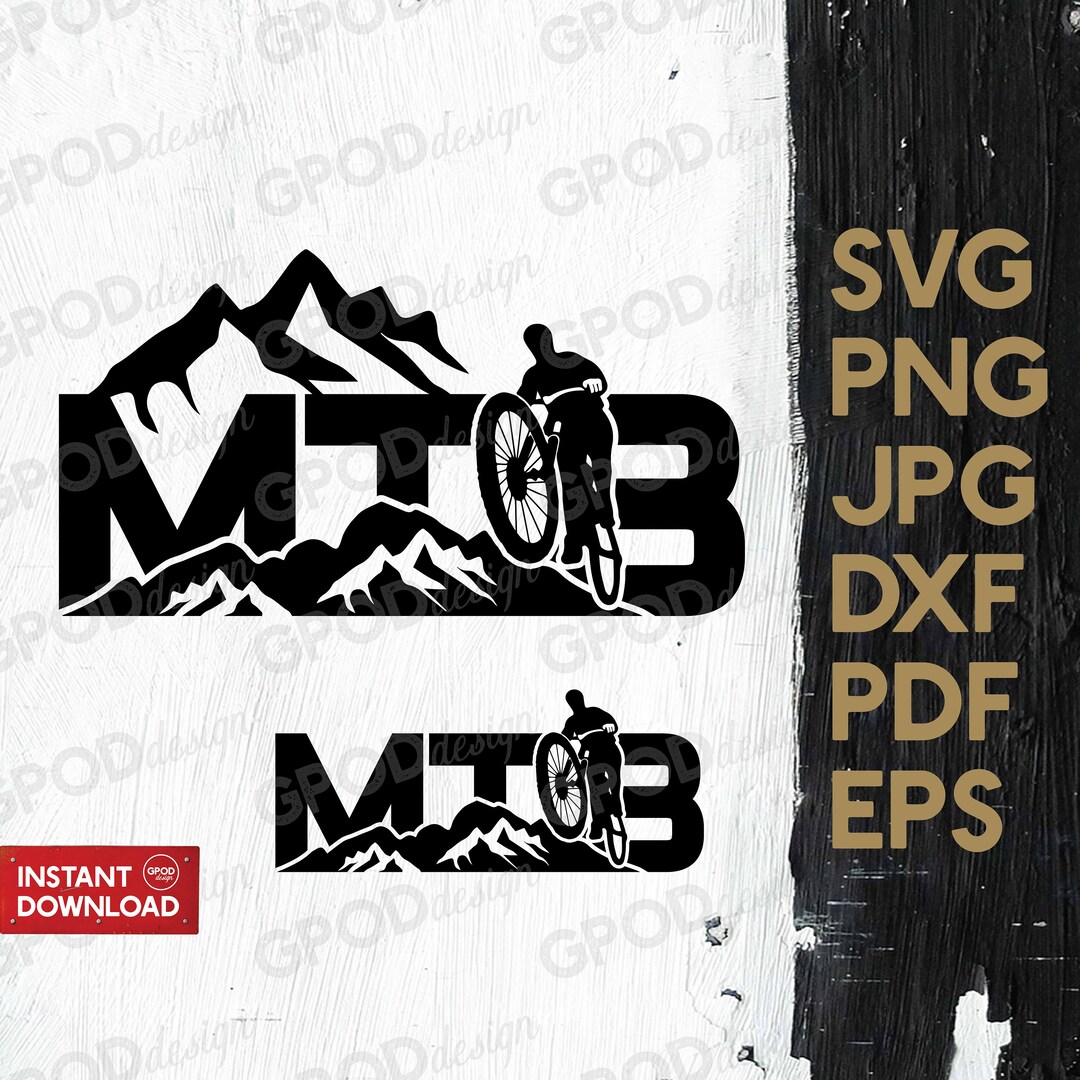 Mountain bike SVG MTB svg Adventure bike svg Clipart for - Etsy Portugal