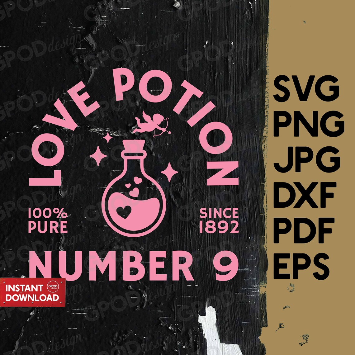 Love Potion Number 9 SVG Love Potion Valentine Svg Clipart - Etsy