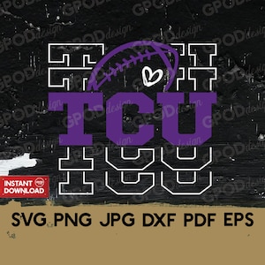Tcu Football SVG, Tcu Svg, Clipart for Cricut, Team Tcu Svg, Tcu Mama ...