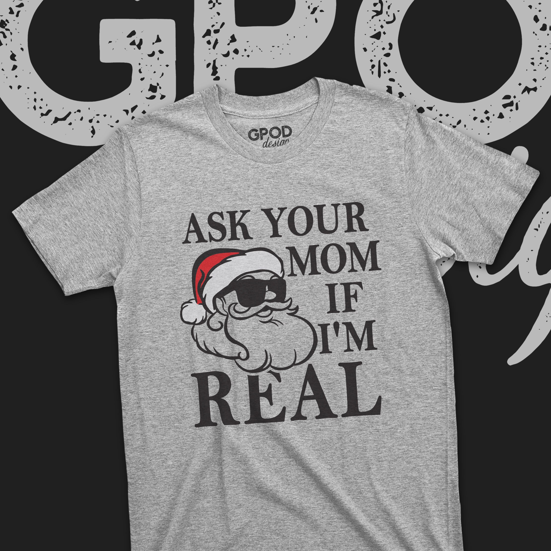 Ask Your Mom If I'm Real SVG Bad Santa Svg Clipart for - Etsy