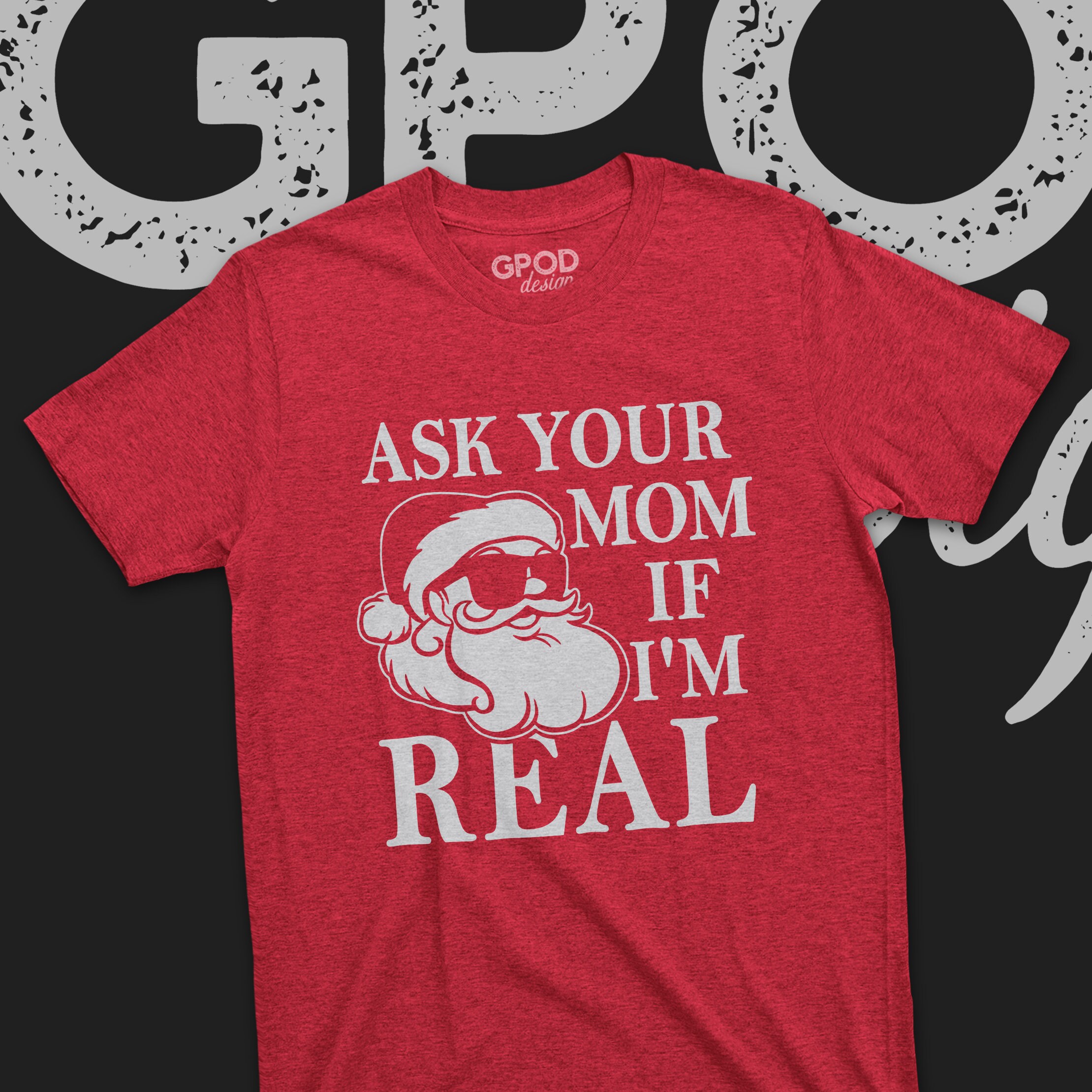 Ask Your Mom If I'm Real SVG Bad Santa Svg Clipart for - Etsy