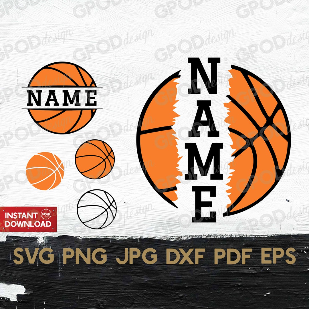 Basketball Name SVG, Basketball Svg, Clipart for Cricut, Senior ...