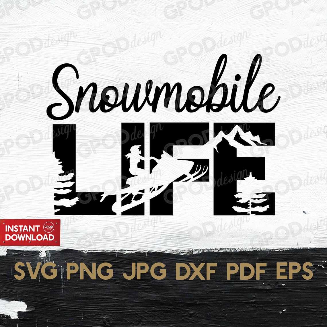 Snowmobile Life SVG, Female Snowmobiling Svg, Clipart for Cricut, Sled ...
