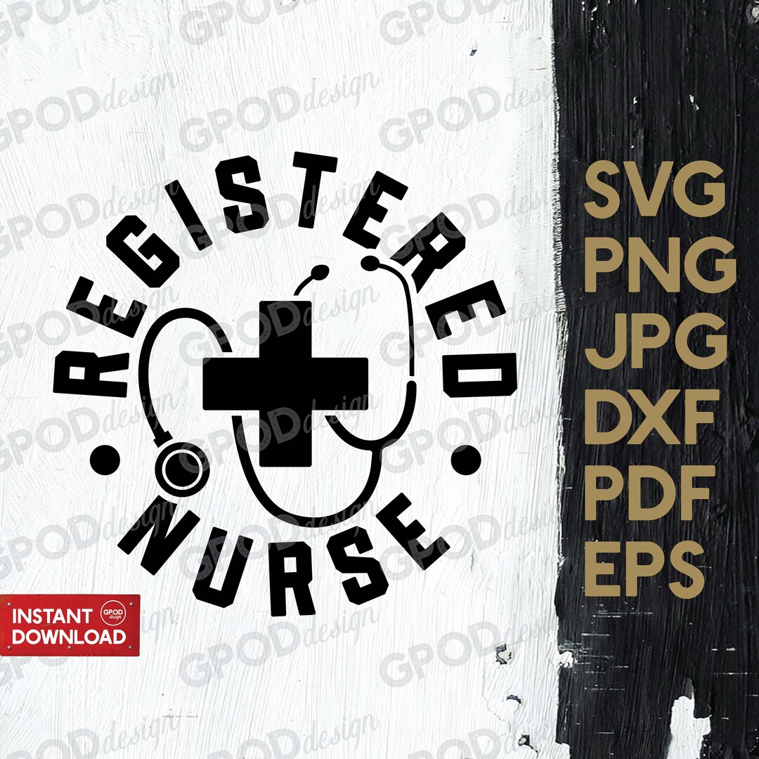 Registered Nurse SVG, RN Nurse Svg, Clipart for Cricut, Male Nurse Svg ...