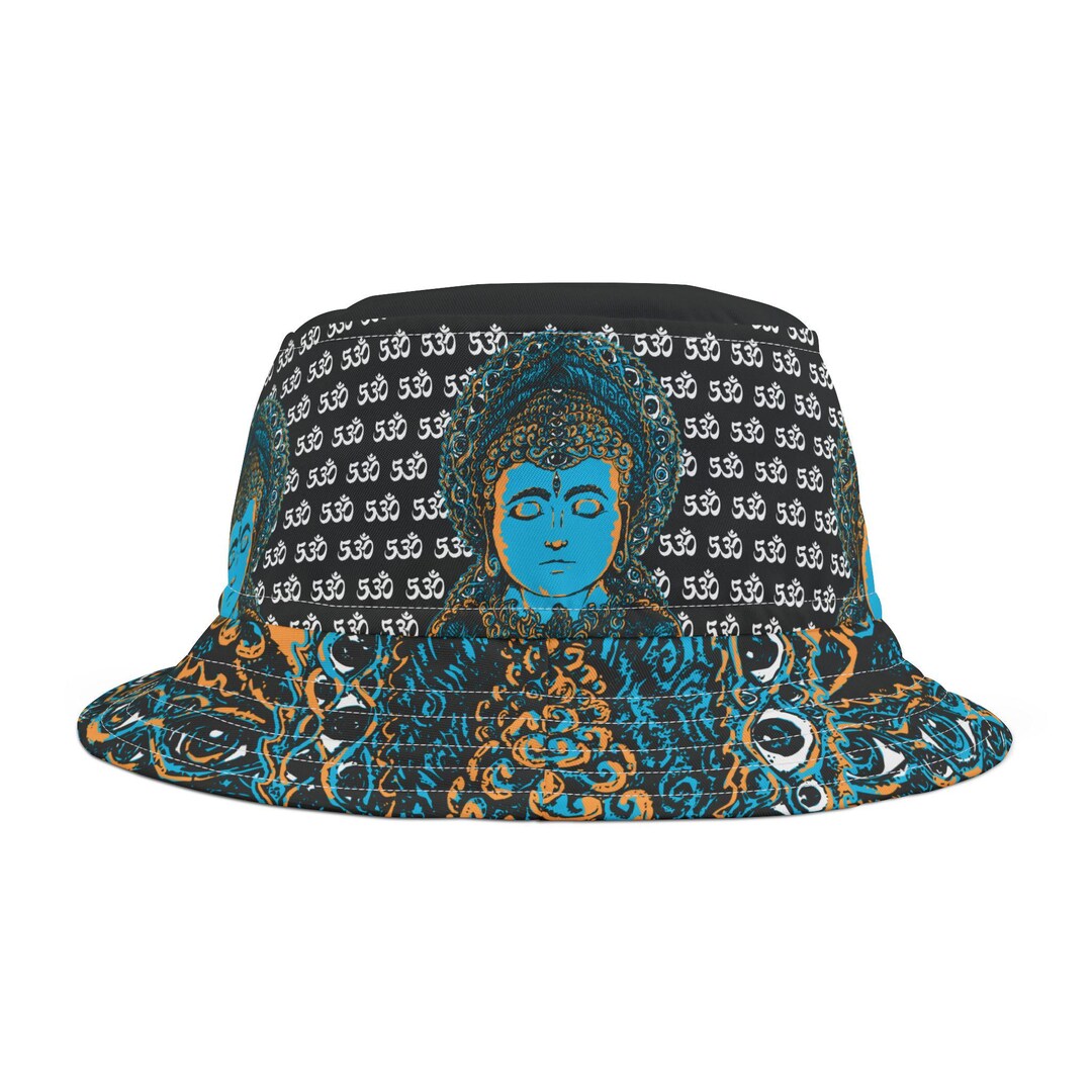 Buddha Bucket Hat - Spiritual Fashion Accessory, Meditation Headwear ...