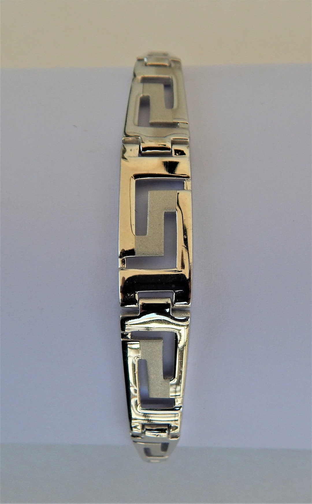 Silver Bracelet With Greek Design - Etsy