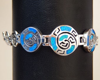 Silver Bracelet With Greek Design - Etsy