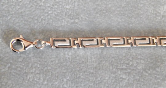 Silver Bracelet With Greek Design - Etsy