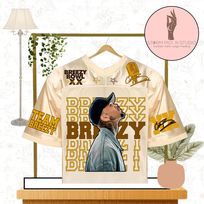 Breezy Bowl XX Jersey, Chris Breezy Shirt, Concert Merch, Breezy Bowl ...