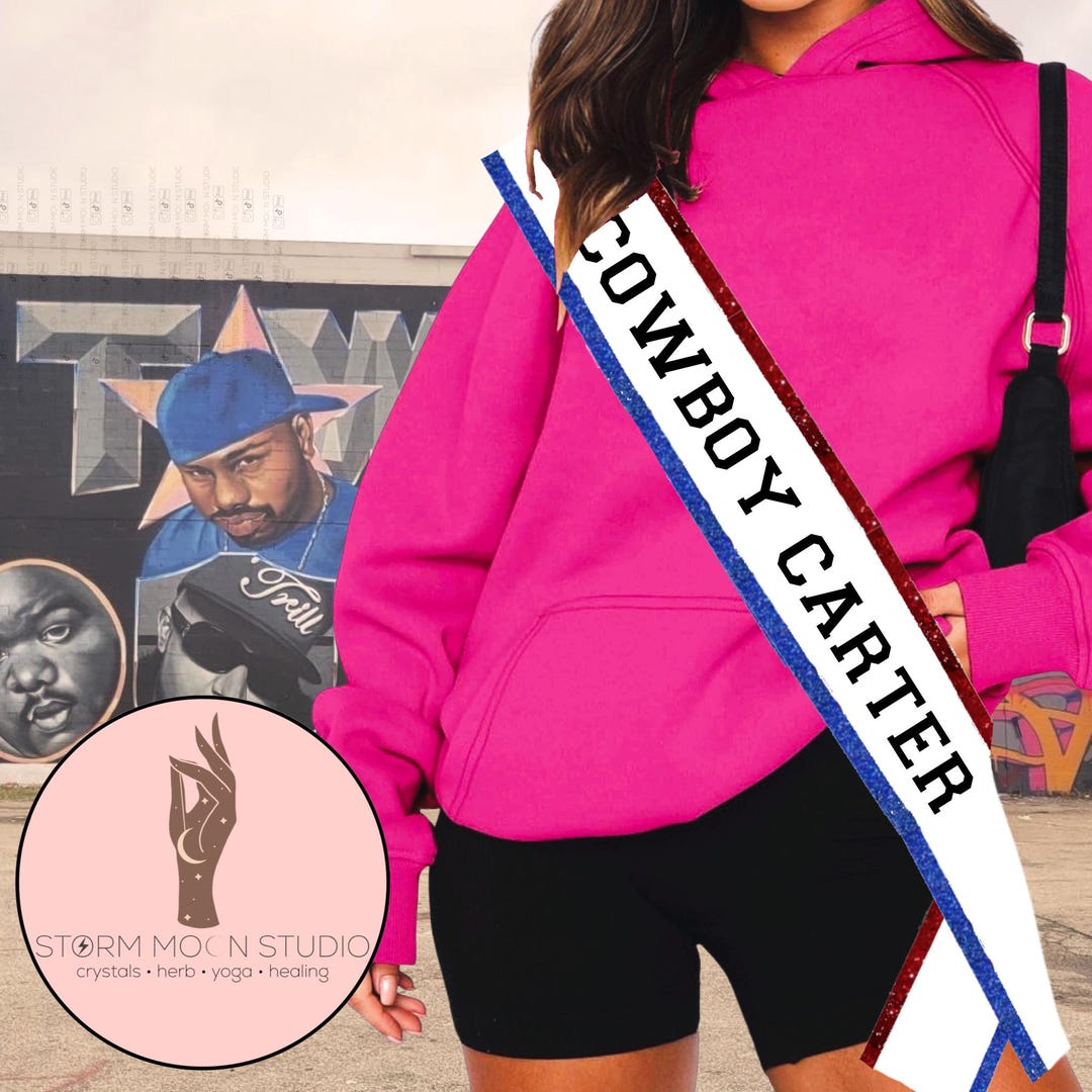 Custom Cowboy Carter Sash, Cowboy Carter, Bey Sash, Bey Bowl, Houston ...