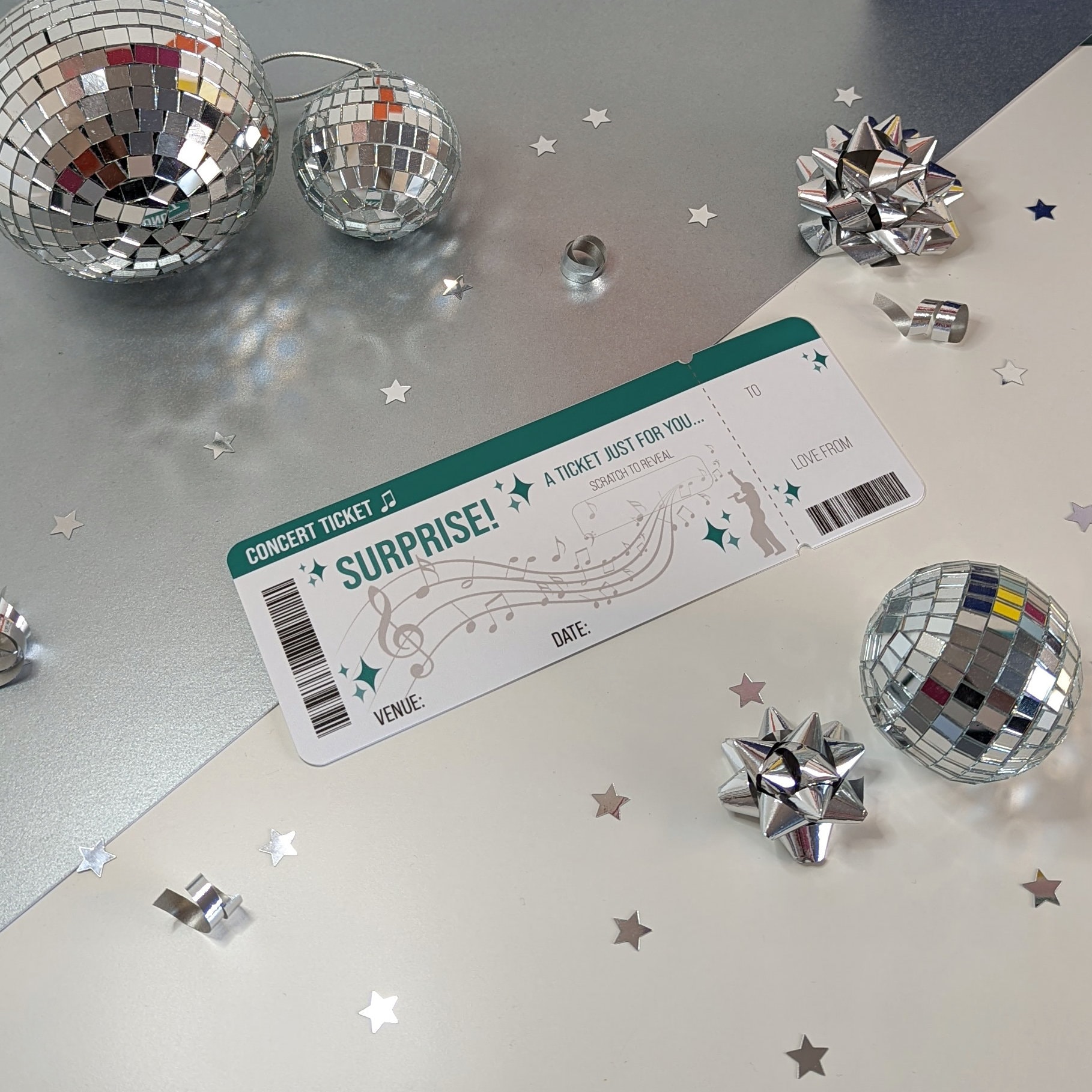 DIY, BLANK, Surprise Concert Ticket, Surprise Festival, Event Ticket ...