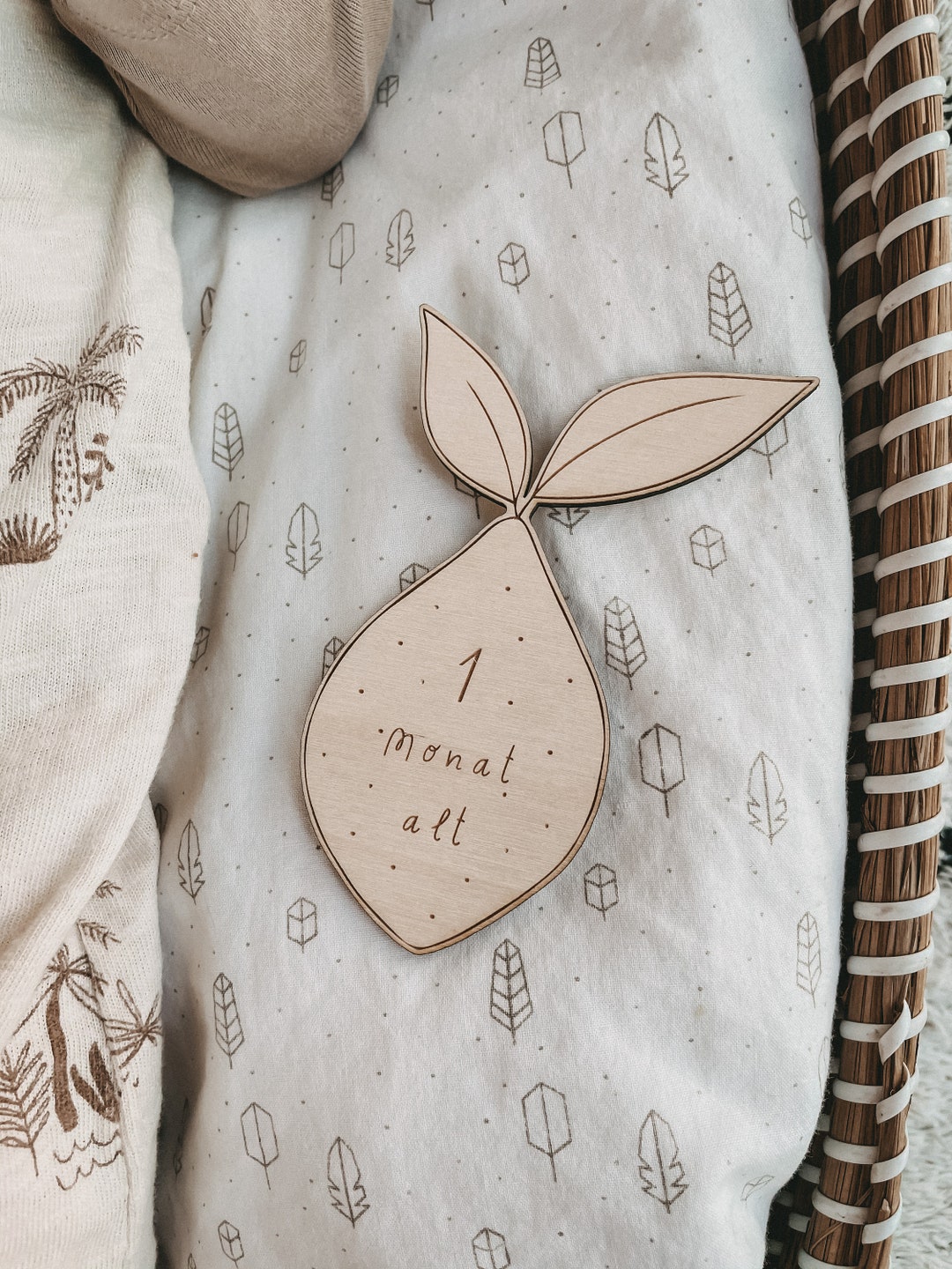 Lemon Milestones Wood 1st Year of Life - Etsy