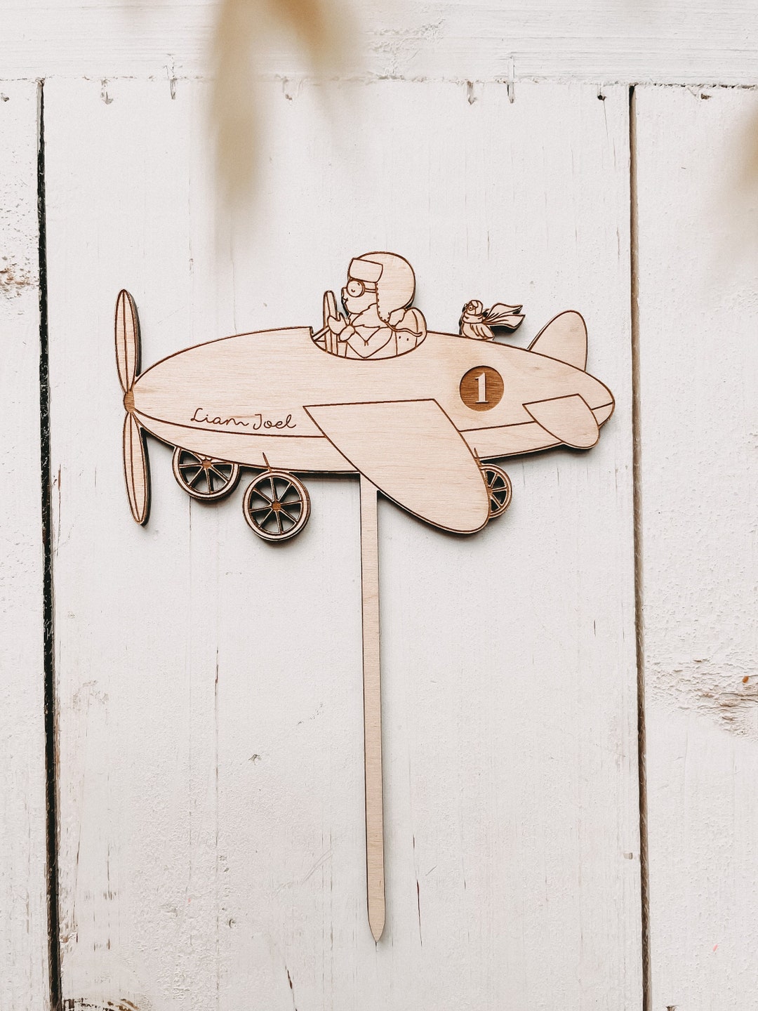 Cake Topper | Clouds | Hot Air Balloon | Airplane | Pennant | Time ...