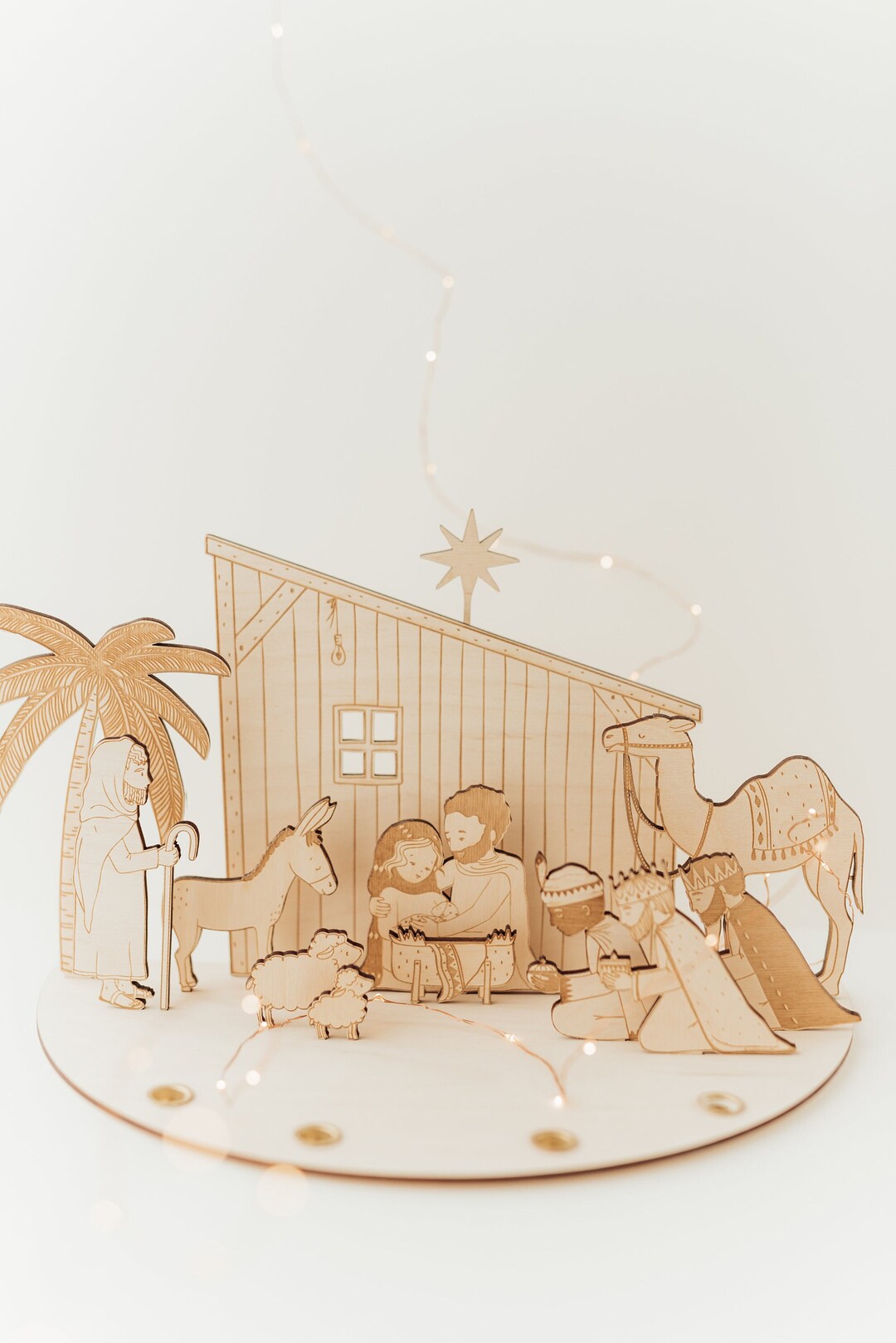 Large Nativity Scene | Candle Plates | Advent Wreath | Light Arch ...