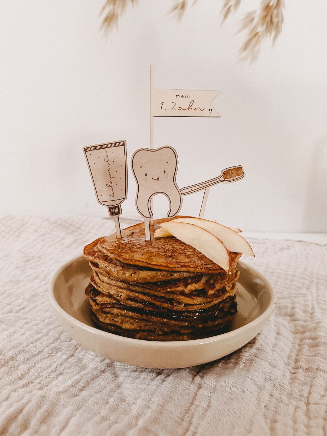 My 1st Tooth | Cake Topper | Wood | Toothbrush | Toothpaste | Pennant ...