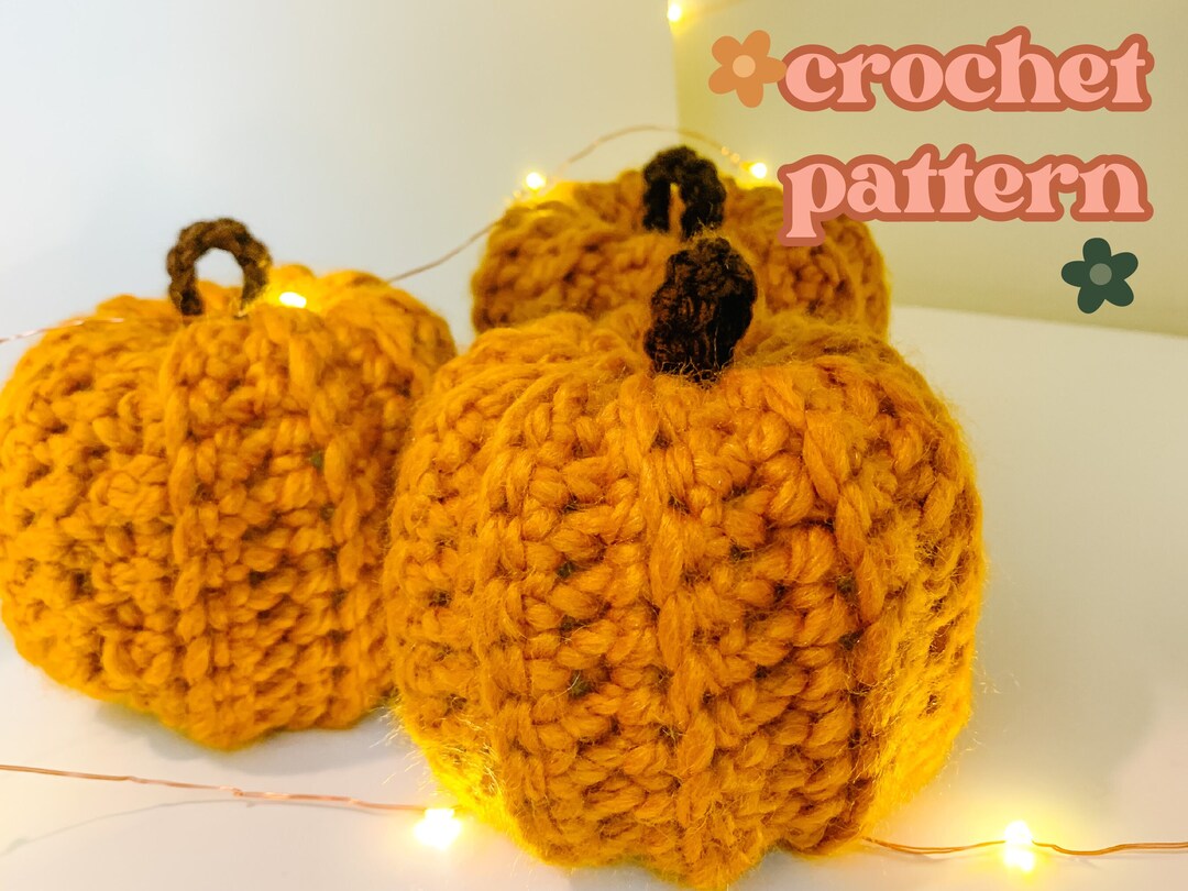 Plush Pumpkin Crochet Pattern / PDF Download / Halloween Crochet Decor ...