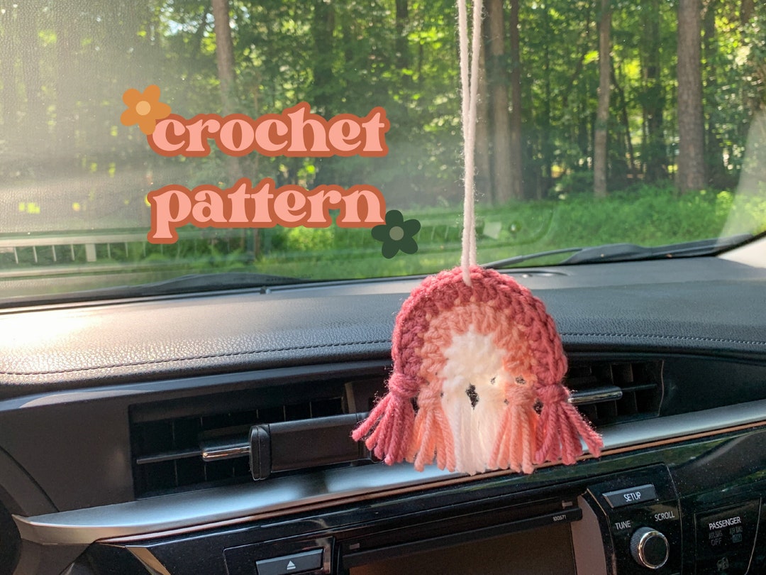 Mini Rainbow Car Hanging With Tassels Crochet Pattern / PDF Download ...