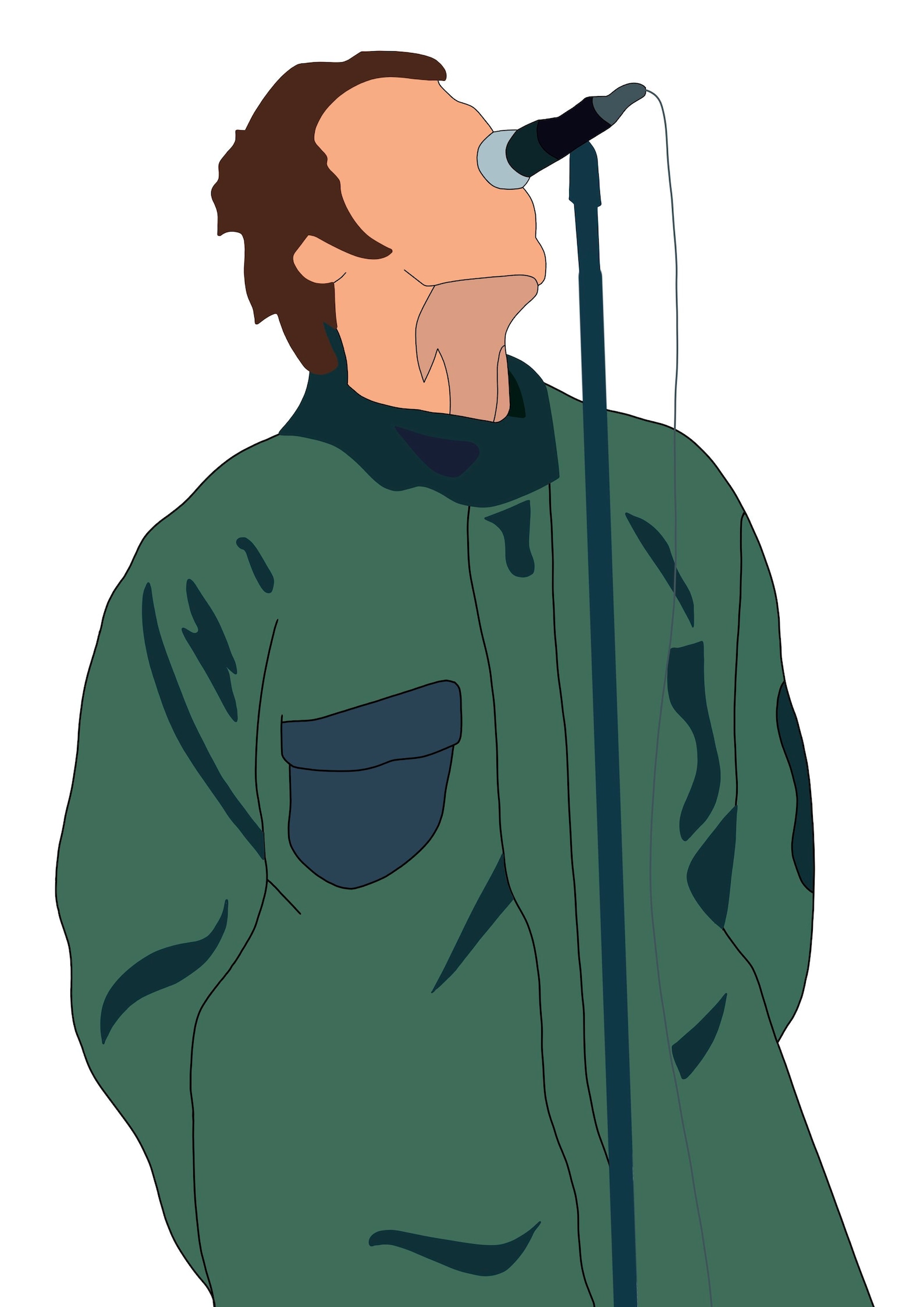 Liam Gallagher Art Print | Etsy