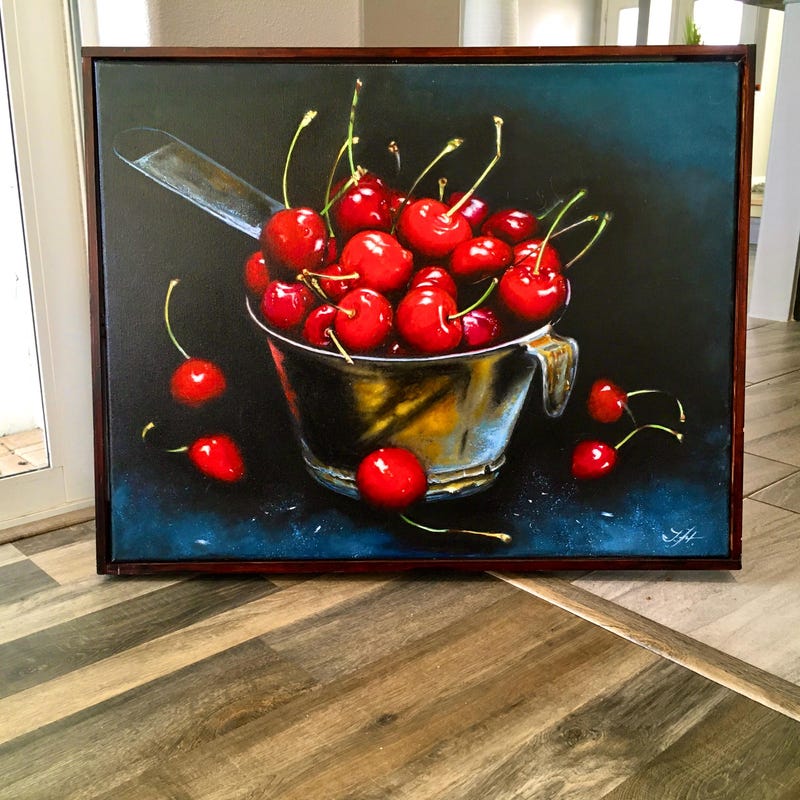 Cherry Painting - Etsy