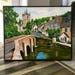 Original Oil English Countryside Painting: Castle Combe Landscape ...