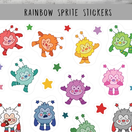 Shy: Rainbow Brite stickers | Etsy