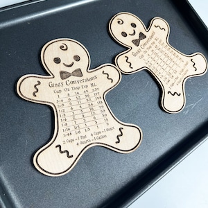 Gingy Conversion Chart, Wood Magnet - Etsy
