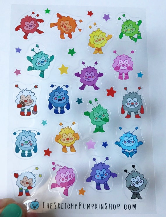 Sprite Sticker Sheet Transparent Waterproof Rainbowbrite - Etsy