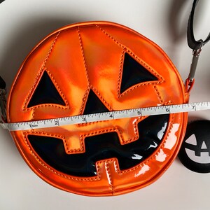 Jack O'lantern Round Bags, Halloween, Pumpkin, Faux Leather, Spooky ...