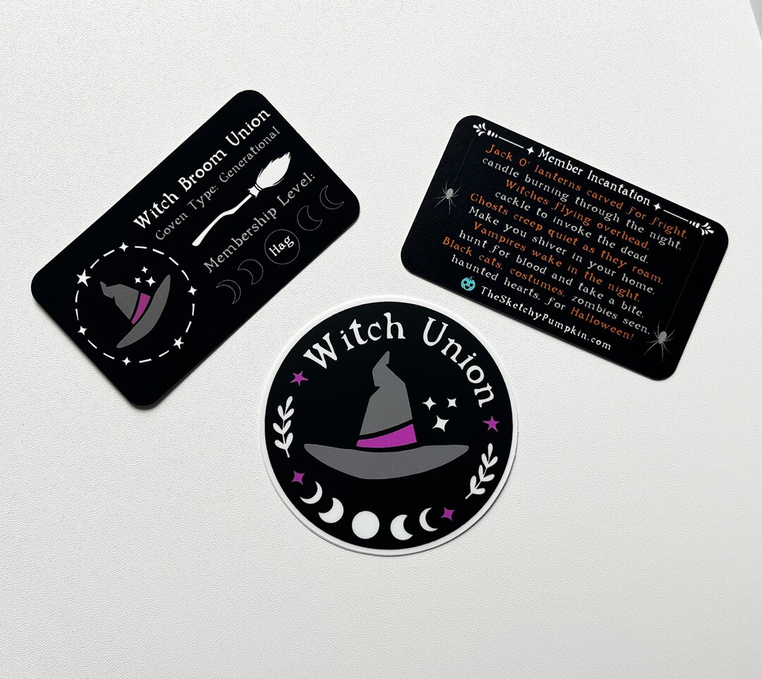 Witch Union Decal & Member Card - Etsy