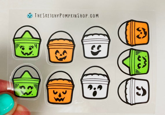 Boo Bucket Stickers Transparent Waterproof Vintage Retro - Etsy
