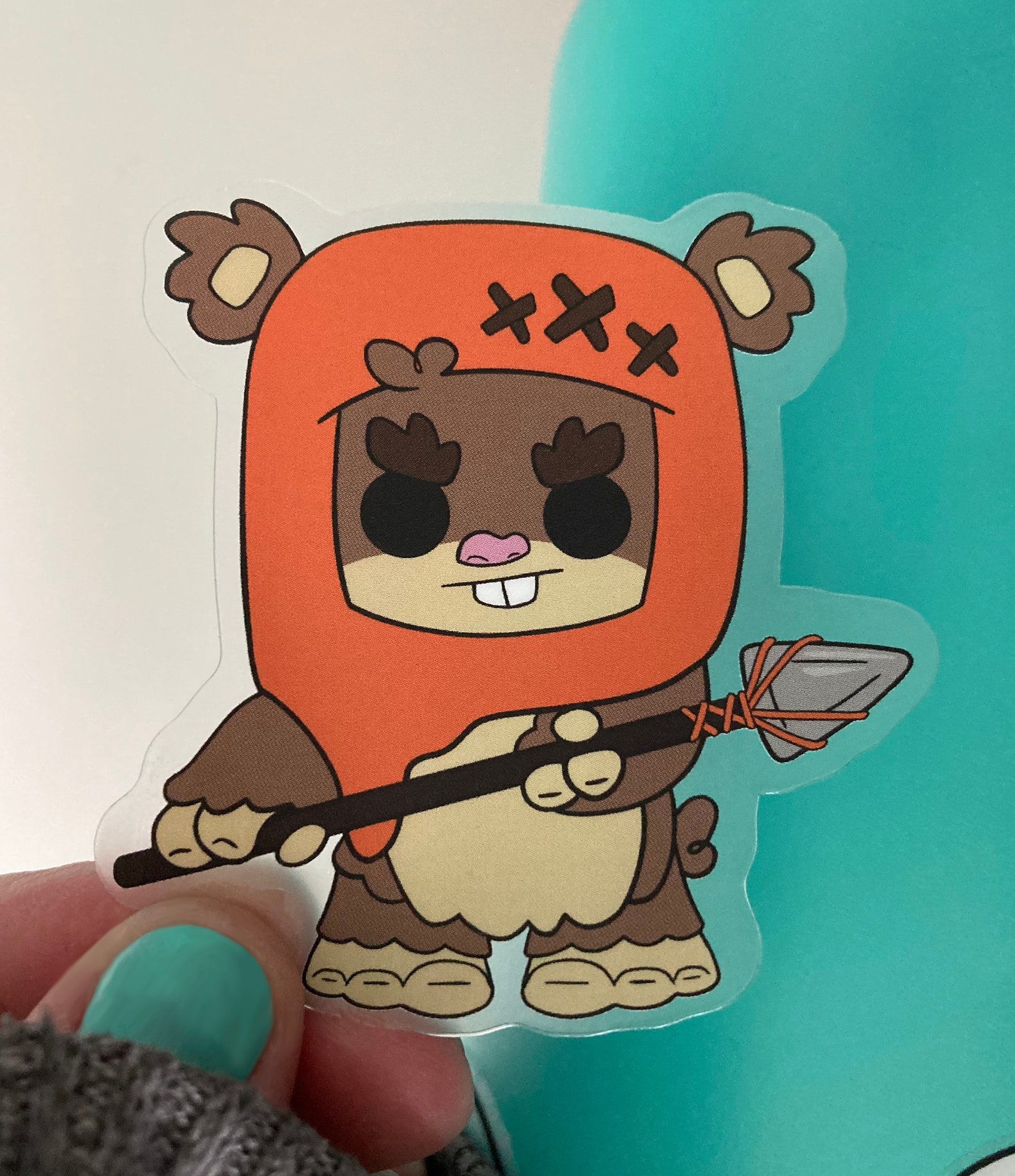 Wicket the Ewok Decal Sticker Starwars the Moon of Endor - Etsy