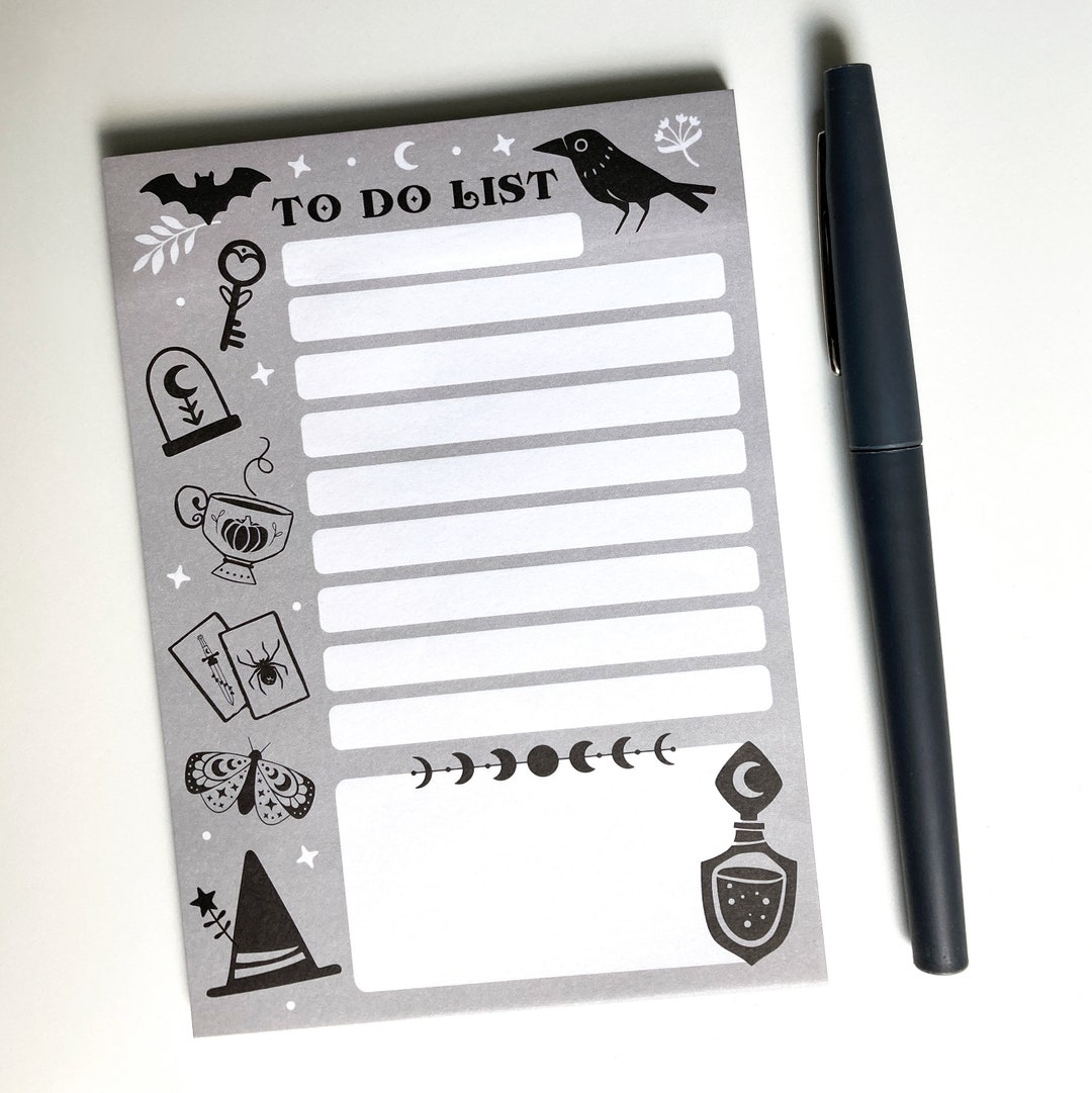 Goth Sticky Notepads- 2 Pack - Etsy