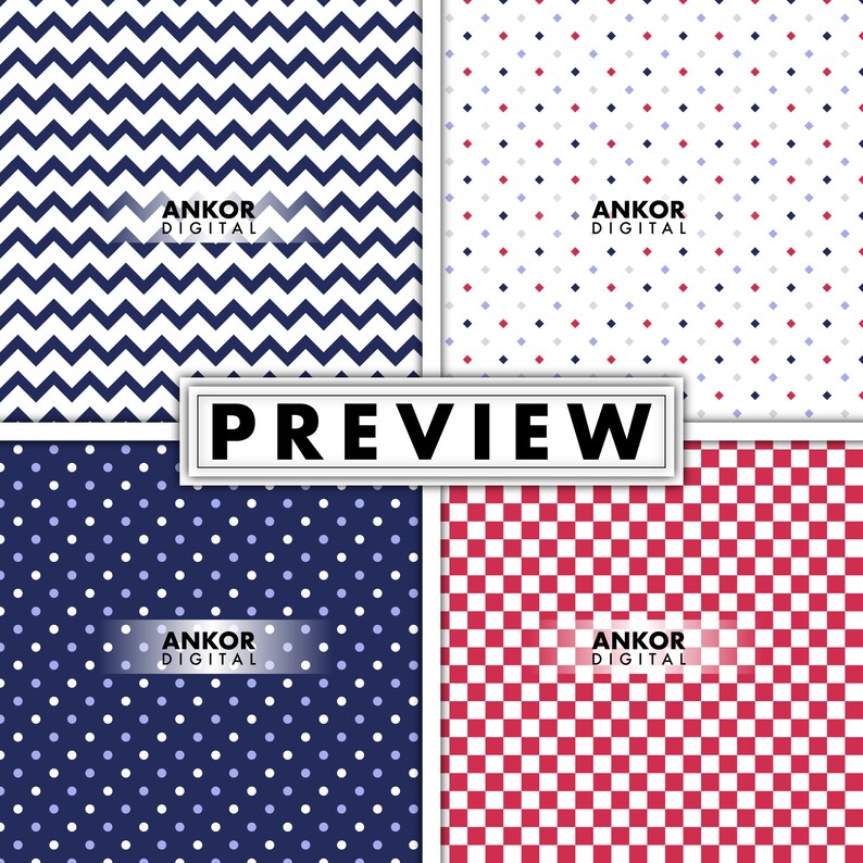 Printable Digital Paper Seamless Pattern Geometric Chevron | Etsy