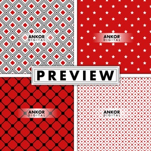 Printable Digital Paper, Seamless Pattern Geometric Chevron Polka Dots ...