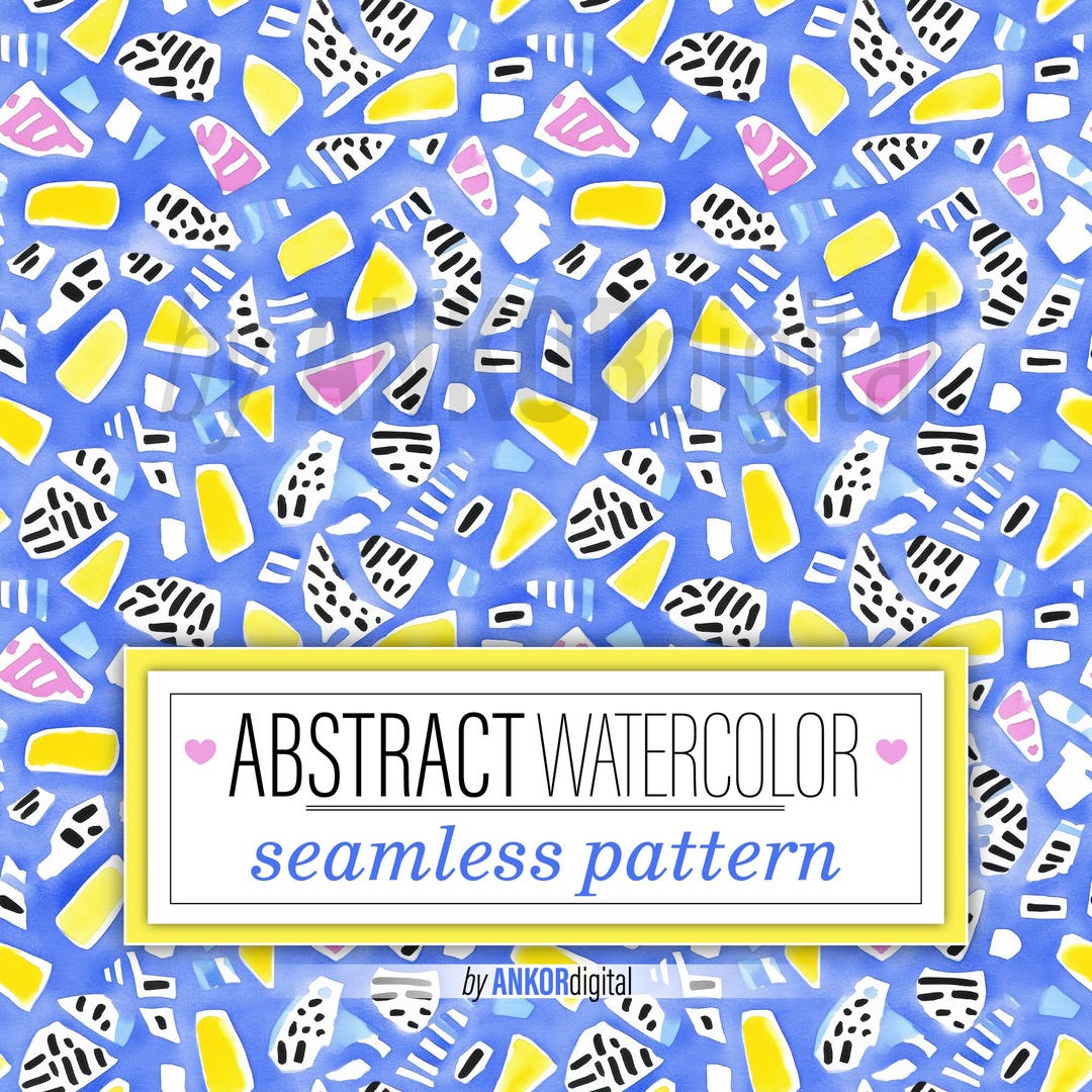 Watercolor Seamless Pattern, Pastel Pink Repeating Surface Pattern ...