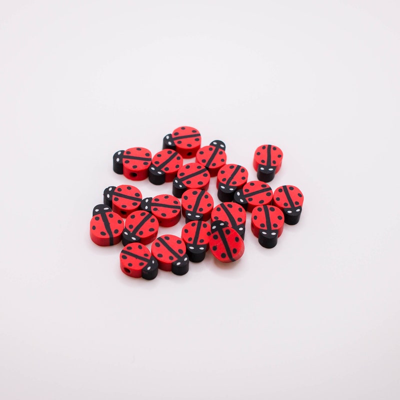 Lady Bug Beads - Etsy