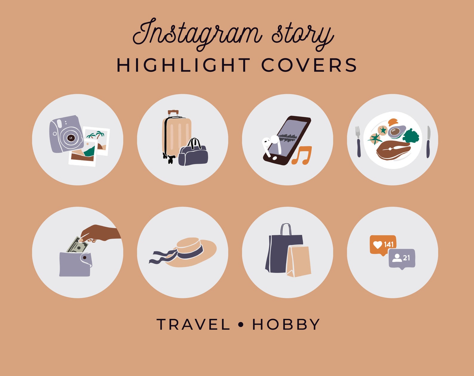30 Lifestyle Instagram Highlight Covers Fashion IG Highlights Fashion ...