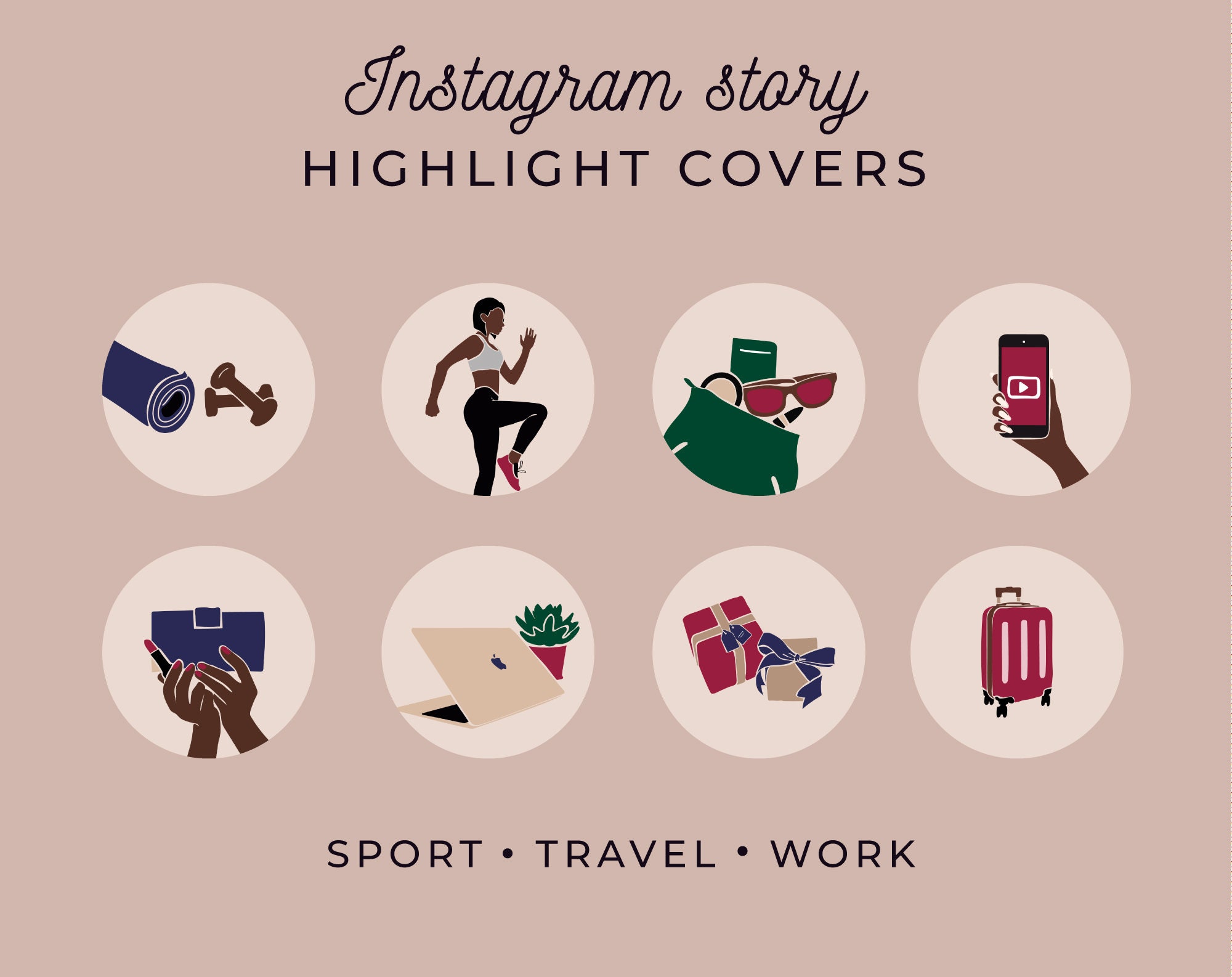 30 Black Girl IG Covers Instagram Highlight Covers - Etsy India