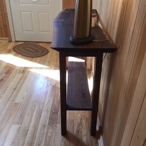 Solid Walnut Foyer Table | Console Table | Sofa Table | Hallway Table | White Oak | Live Edge ...