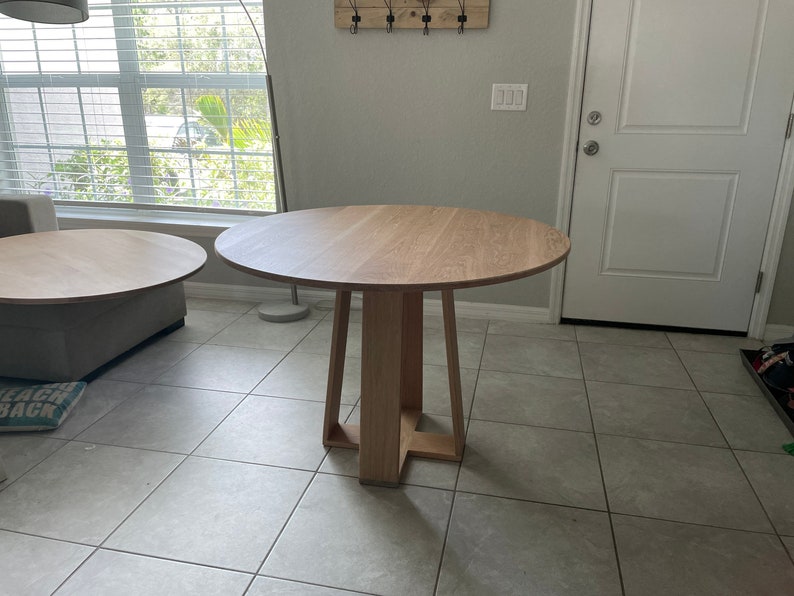 Mid Century Round Table Modern Round Table Custom Round - Etsy