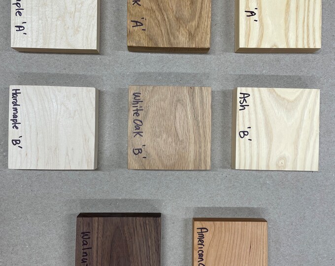 Hardwood Samples | White Oak | Cherry | Walnut | Ash | Maple - Etsy