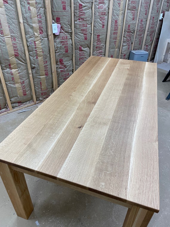 Quarter sawn white oak dining table store