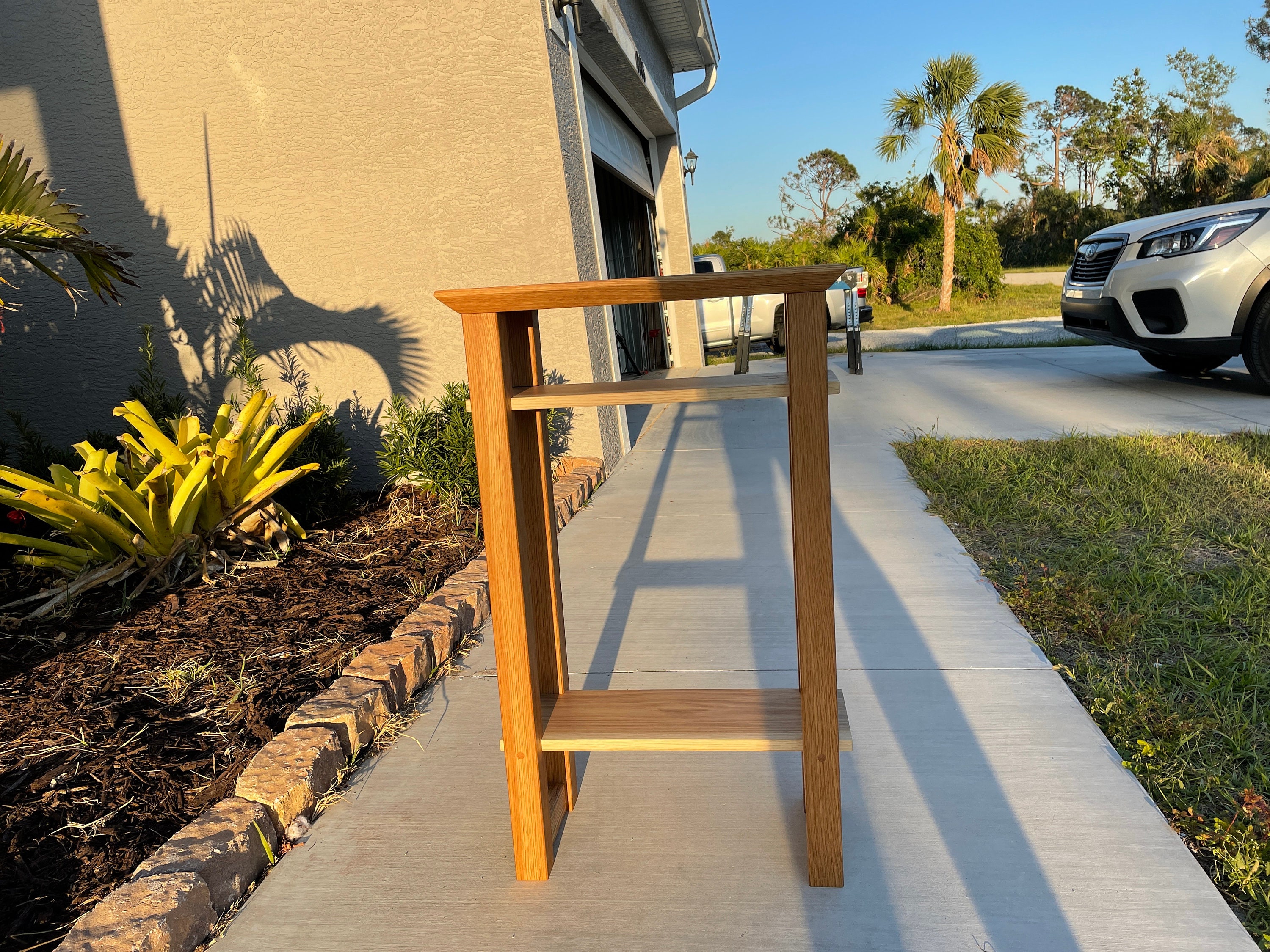 Modern Side Table End Table Narrow Table Solid White Oak - Etsy