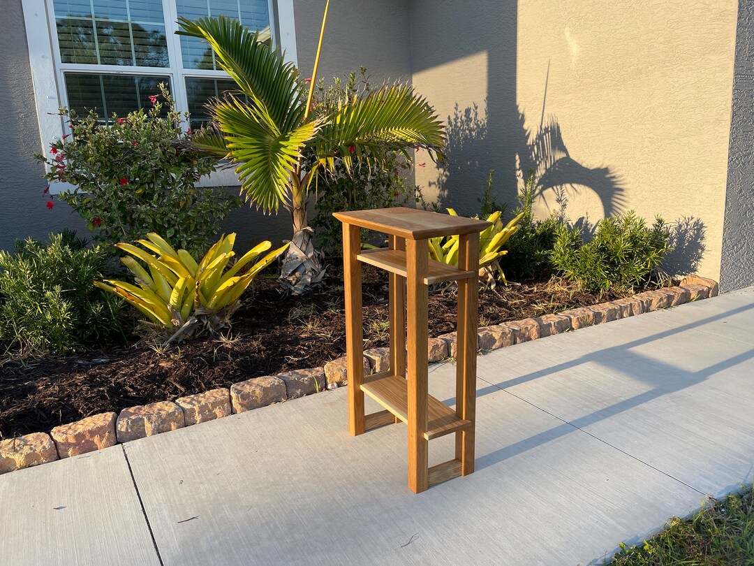 Modern Side Table | End Table | Narrow Table | Solid White Oak | Solid ...