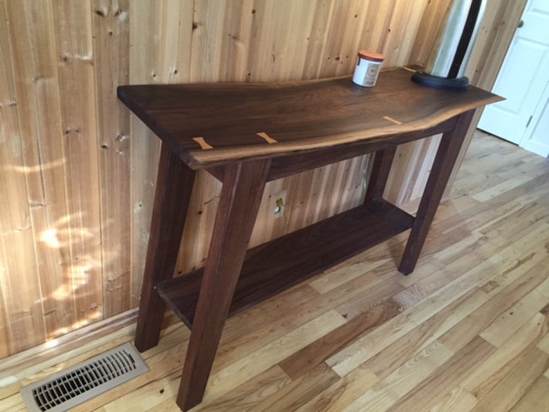 Solid Walnut Foyer Table Console Table Sofa Table - Etsy